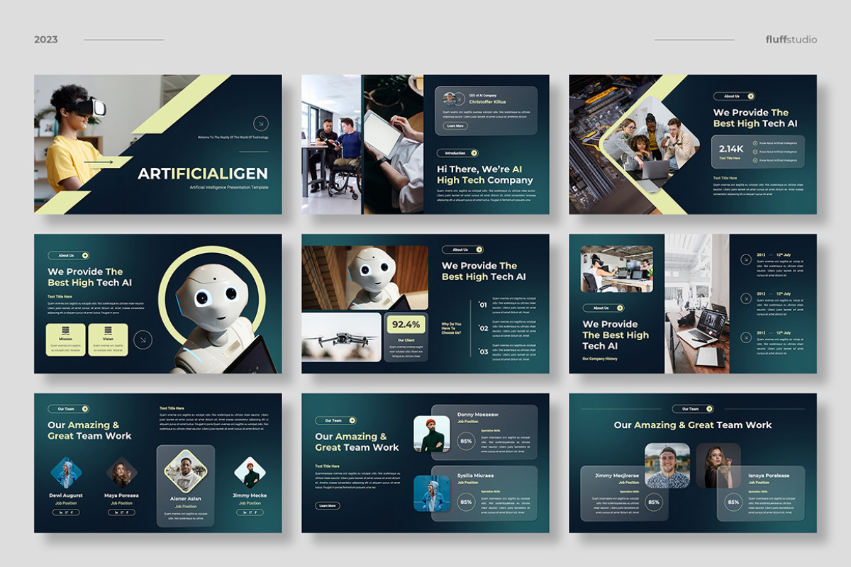 Artificial Intelligence Powerpoint Template | Nulivo Market