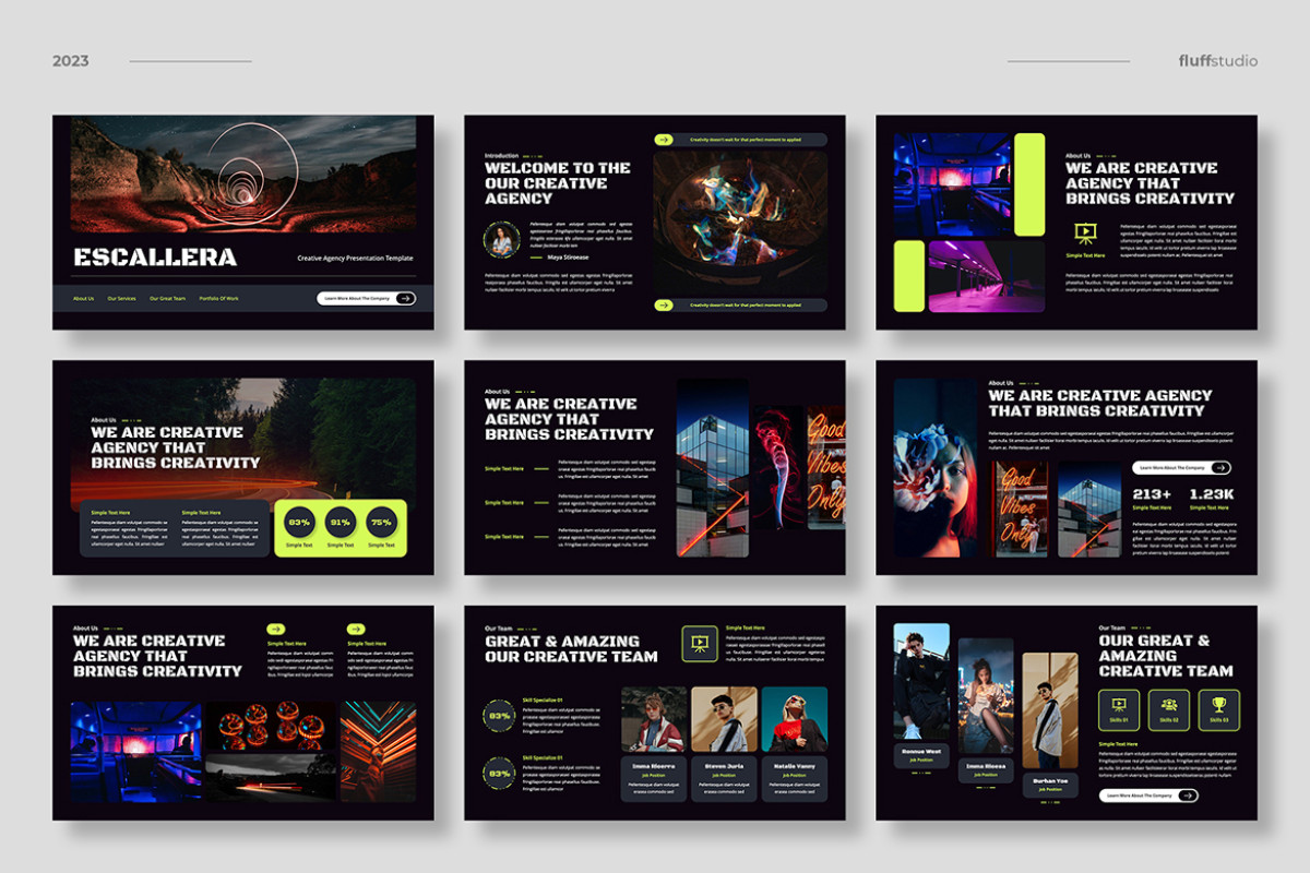 Creative Agency Google Slides Template | Nulivo Market