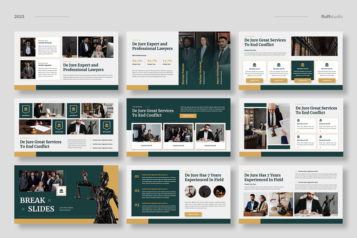 Law Firm Google Slides Template | Nulivo Market