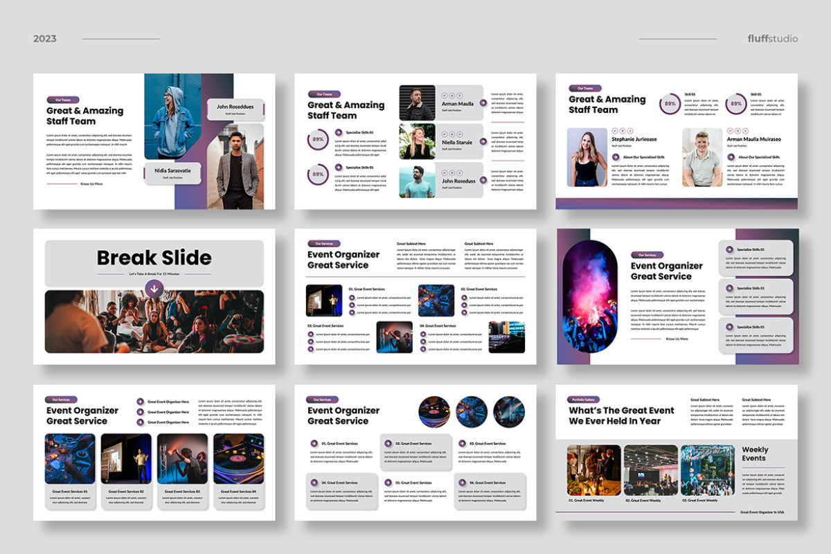 Event Organizer Powerpoint Template | Nulivo Market