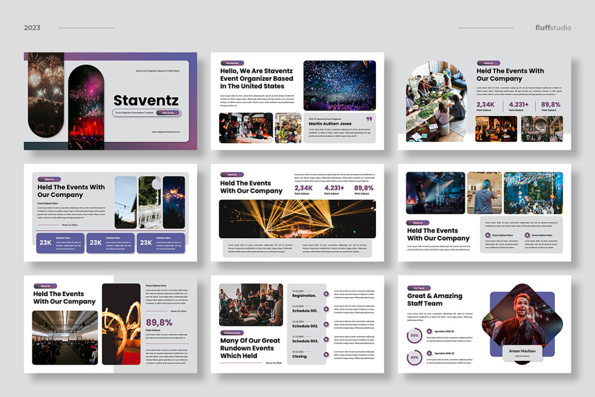 Event Organizer Keynote Template | Nulivo Market