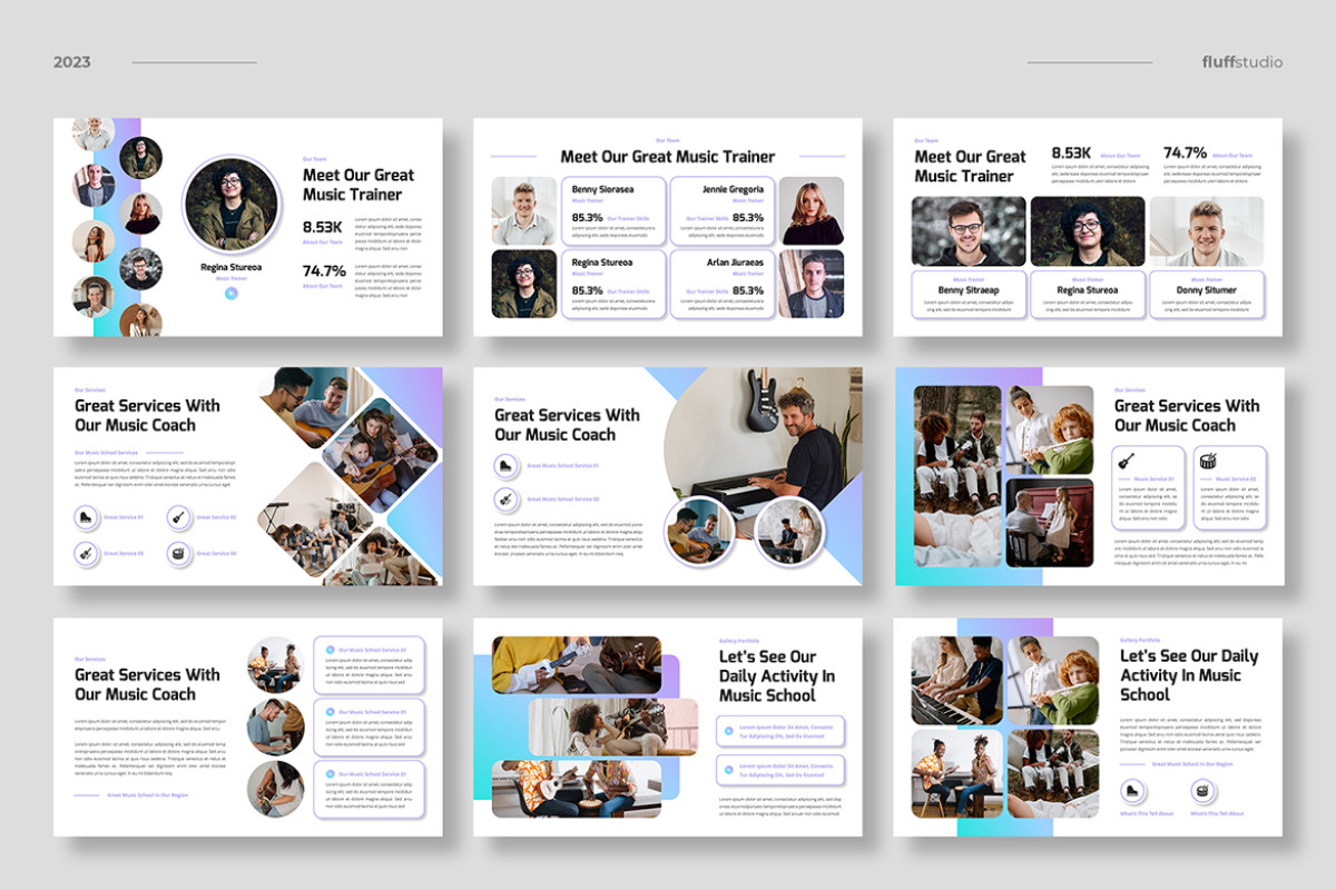 Music School & Course Keynote Template | Nulivo Market