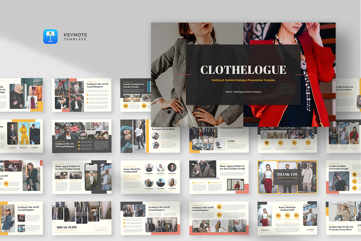 Fashion Catalogue Keynote Template | Nulivo Market