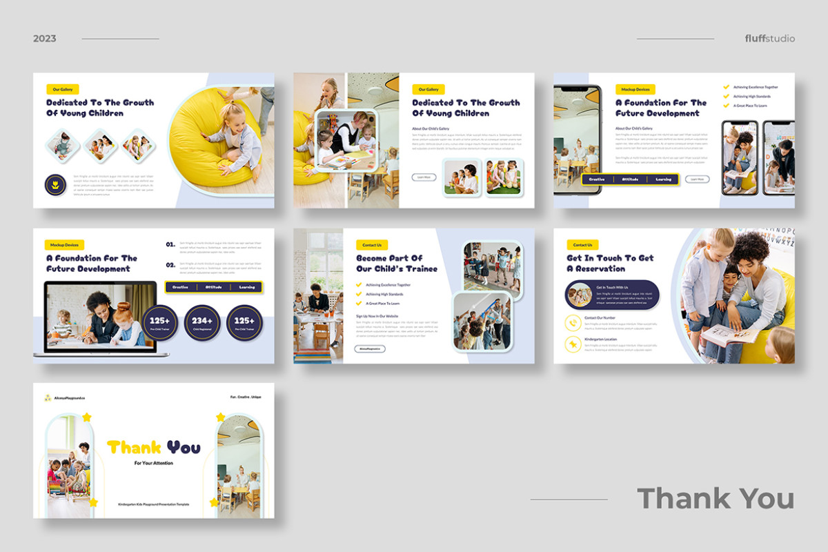 Kids & Kindergarten Google Slides Template | Nulivo Market