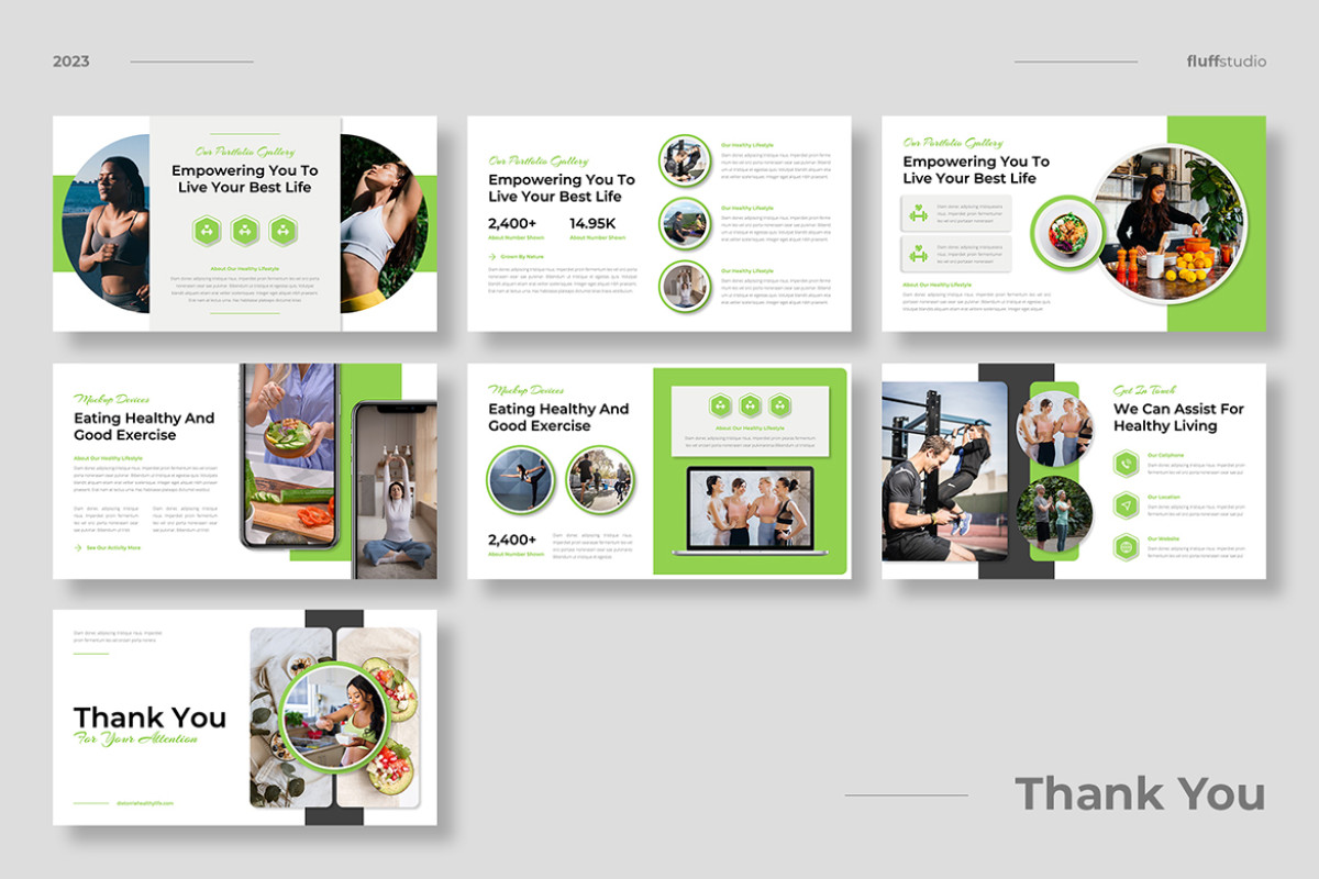 Health Lifestyle Google Slides Template | Nulivo Market