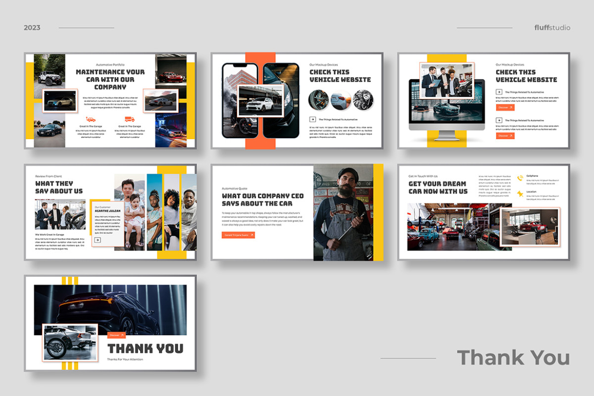 Car Automobile Powerpoint Template | Nulivo Market