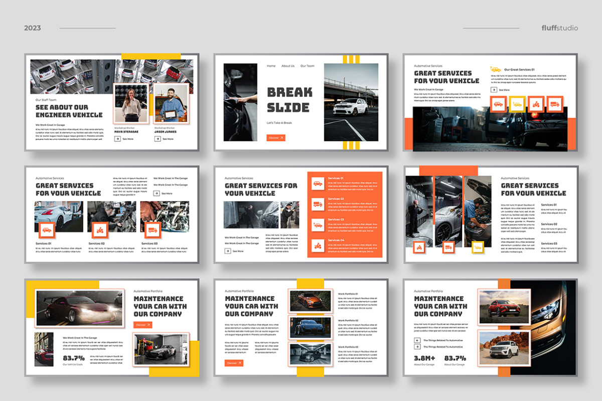 Car Automobile Google Slides Template | Nulivo Market