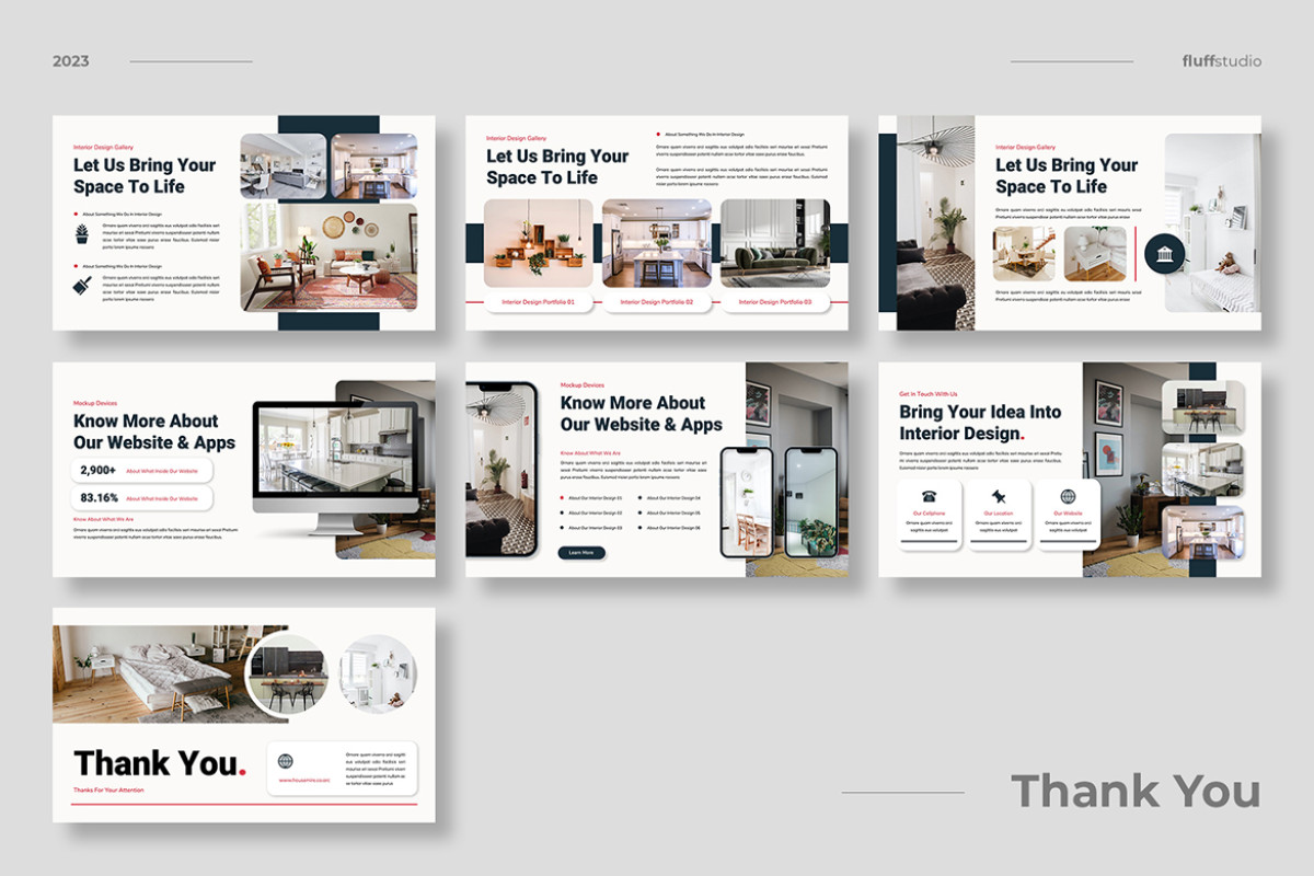 Interior Design Google Slides Template | Nulivo Market