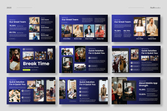Mobile App Powerpoint Template | Nulivo Market