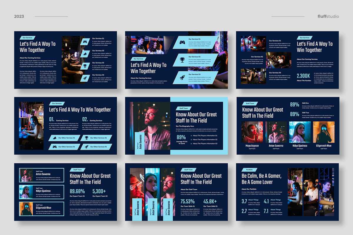 Gaming eSports Google Slides Template | Nulivo Market