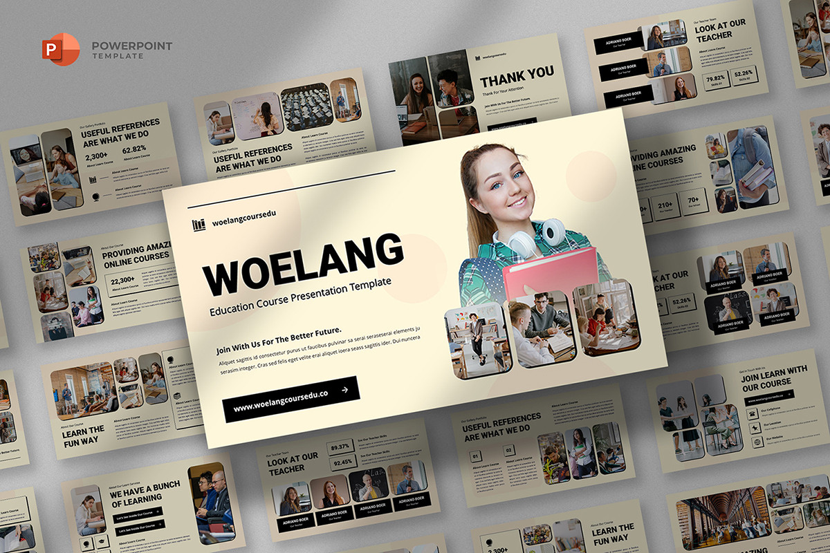 Course & Education Powerpoint Template | Nulivo Market