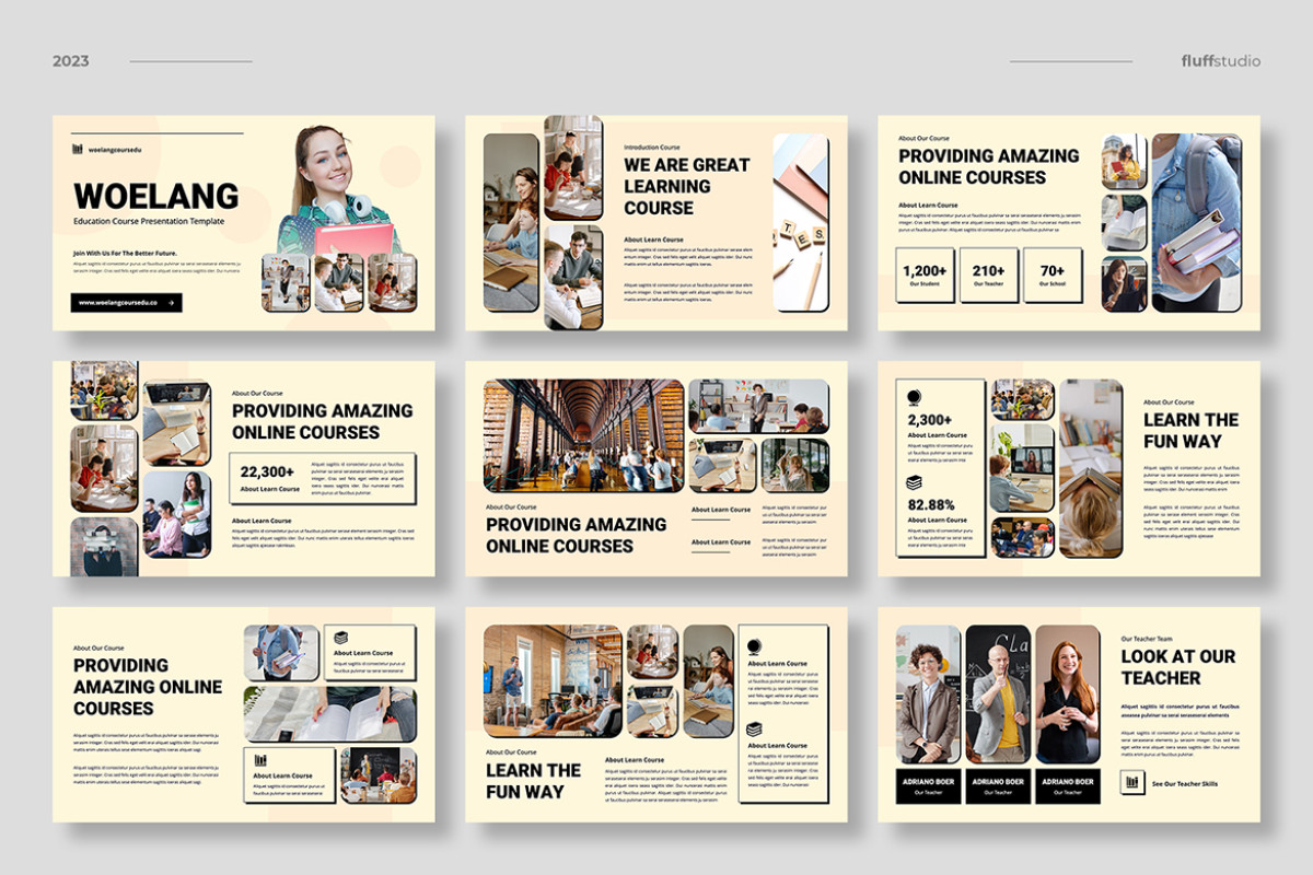 Course & Education Google Slides Template | Nulivo Market
