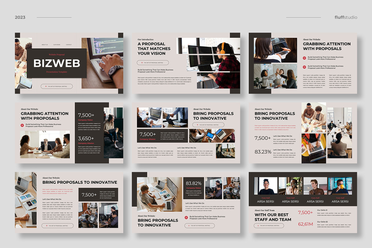Website Proposal Google Slides Template | Nulivo Market