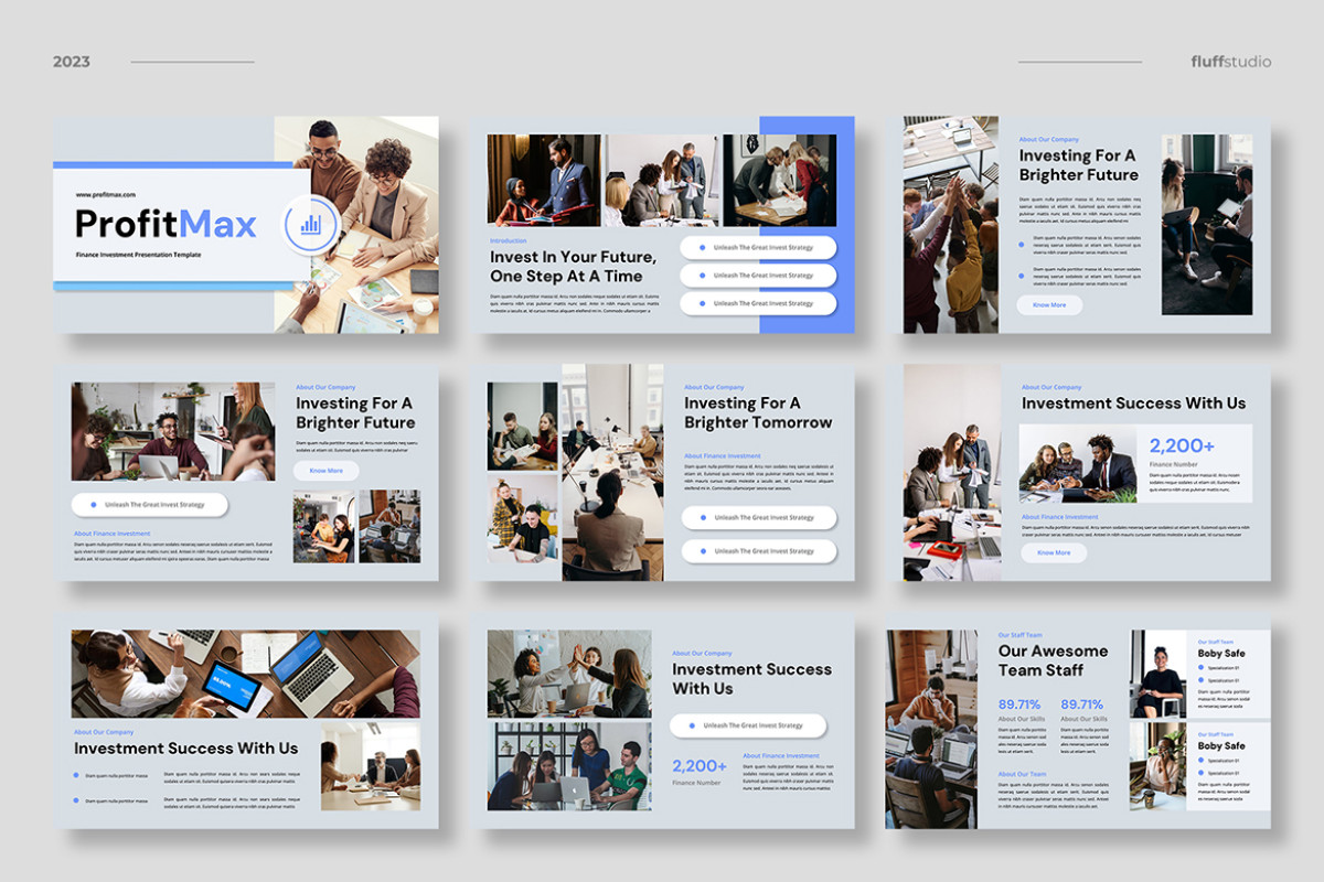 Financial Investment Google Slides Template | Nulivo Market