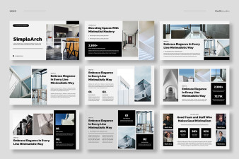 Minimalist Architecture Google Slides Template | Nulivo Market