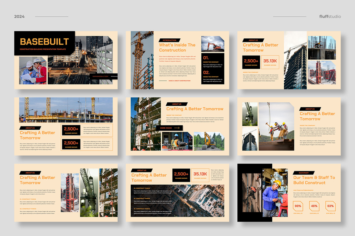 Construction Engineering Keynote Template | Nulivo Market Construction Engineering Keynote Template | Nulivo Market