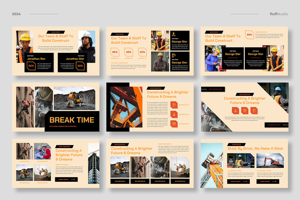 Construction Engineering Keynote Template | Nulivo Market Construction Engineering Keynote Template | Nulivo Market