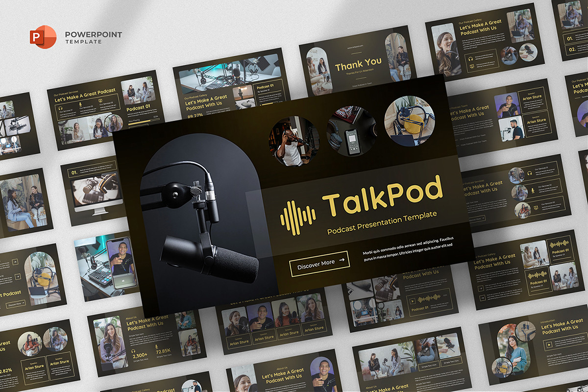 Podcast & Radio Powerpoint Template | Nulivo Market