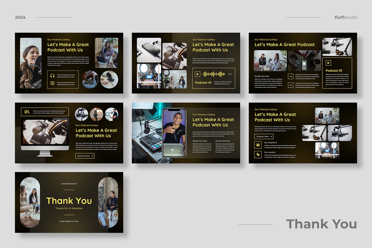 Podcast & Radio Powerpoint Template | Nulivo Market