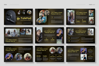 Podcast & Radio Google Slides Template | Nulivo Market