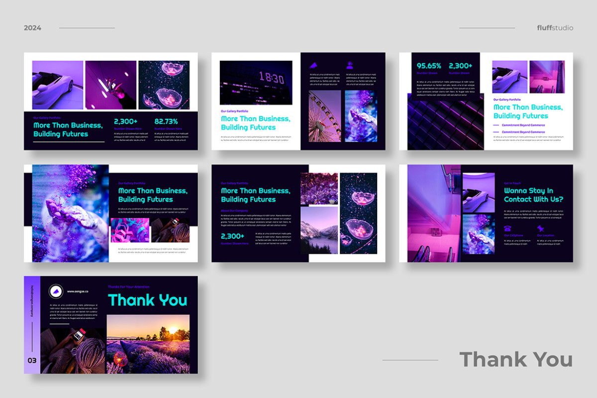 Black & Purple Powerpoint Template | Nulivo Market