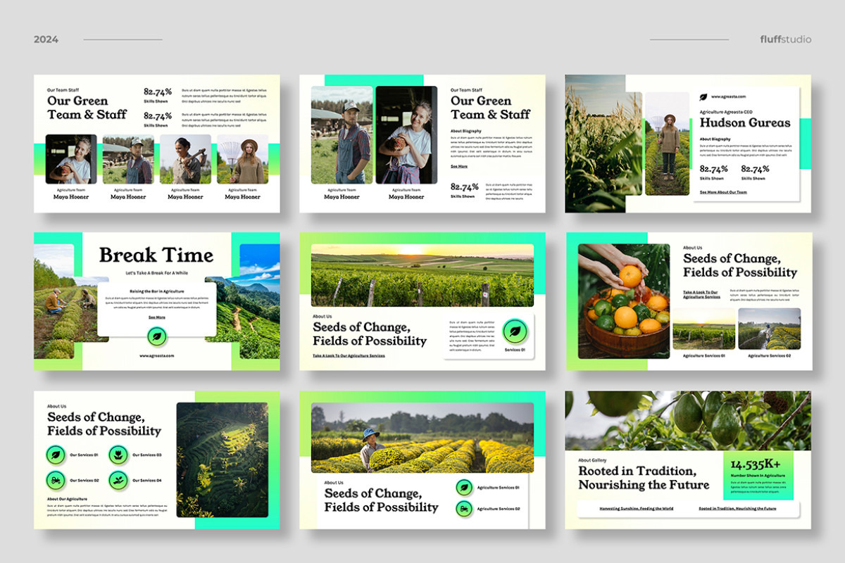 Agriculture Google Slides Template | Nulivo Market
