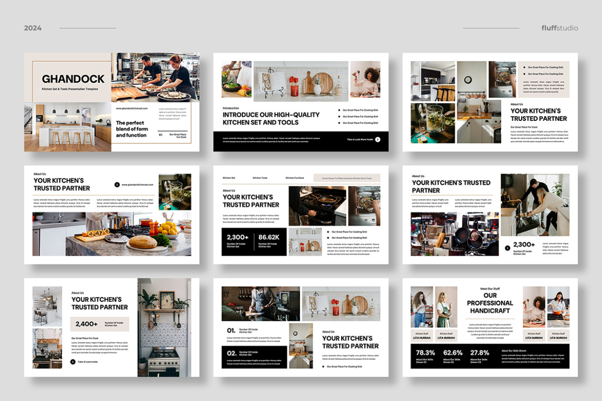 Kitchen Powerpoint Template | Nulivo Market