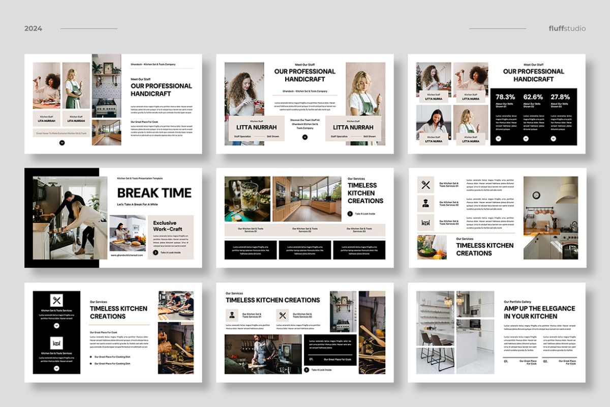 Kitchen Powerpoint Template | Nulivo Market