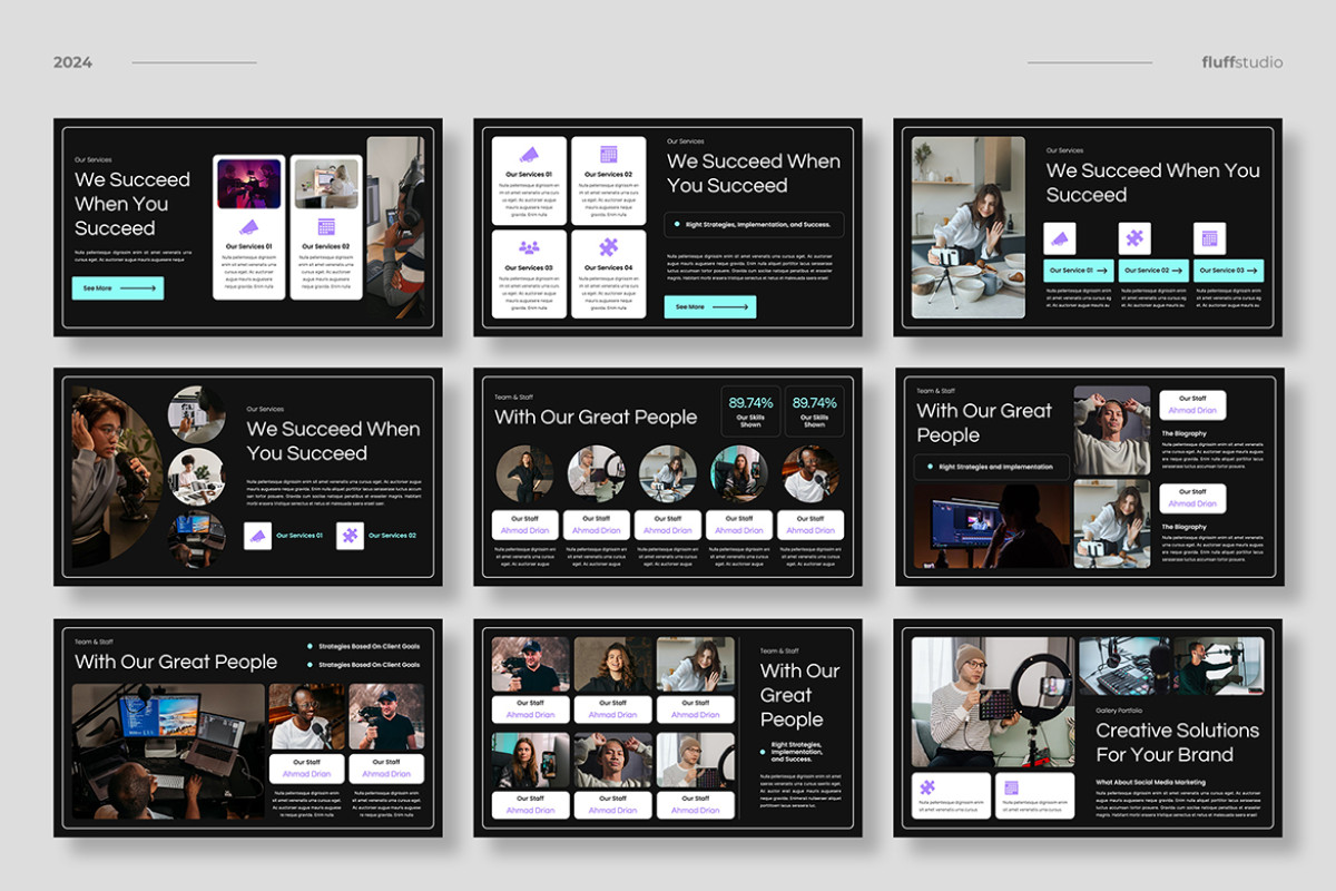 Social Media Marketing Google Slides Template | Nulivo Market