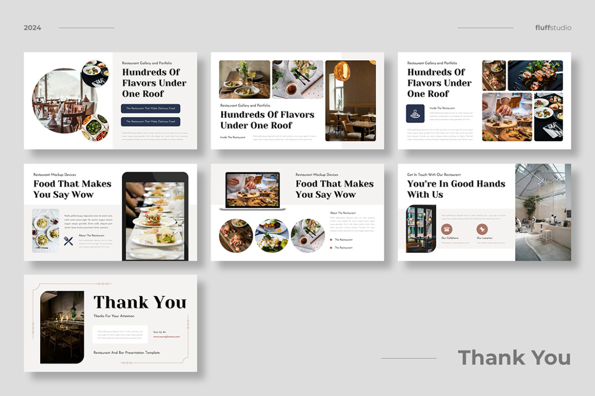 Restaurant Powerpoint Template | Nulivo Market