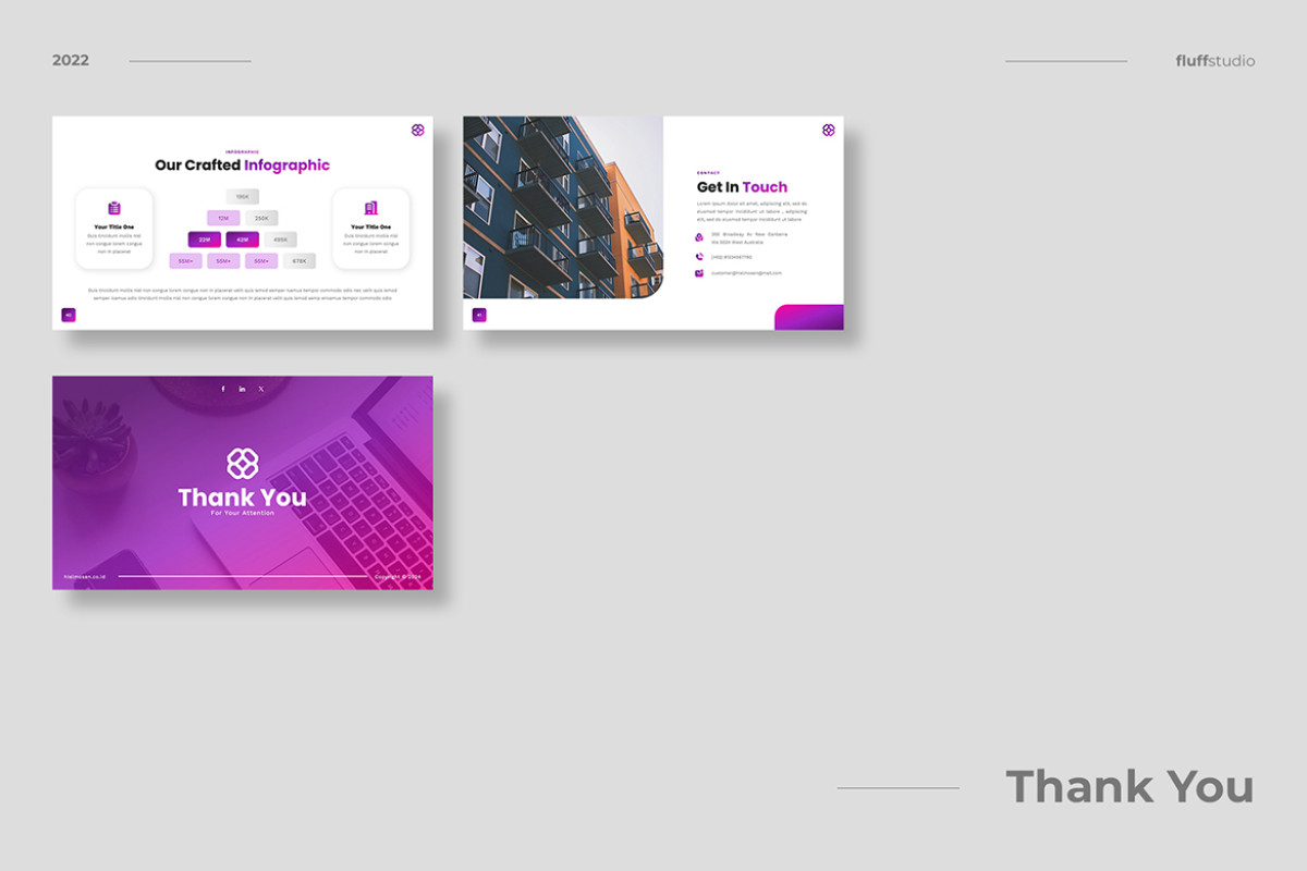 Creative Gradient Google Slides Template | Nulivo Market