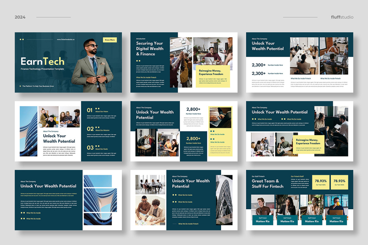 Fintech Powerpoint Template | Nulivo Market