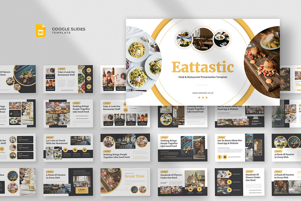 Food & Restaurant Google Slides Template | Nulivo Market