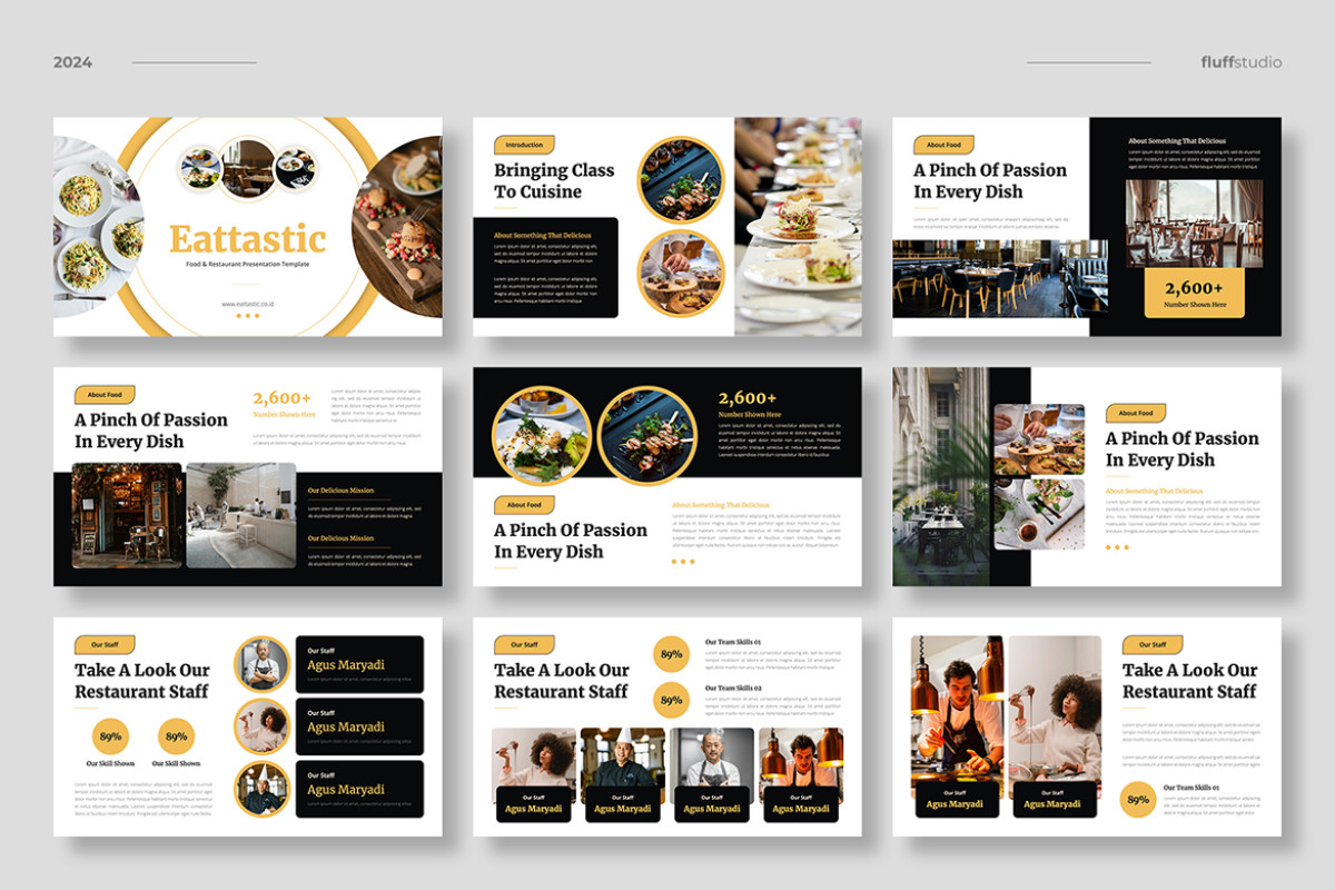 Food & Restaurant Google Slides Template | Nulivo Market