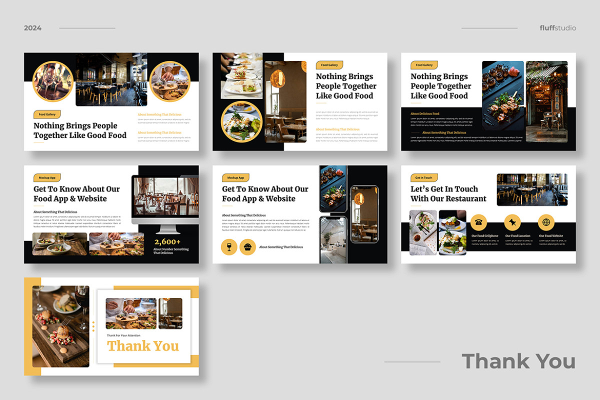 Food & Restaurant Google Slides Template | Nulivo Market