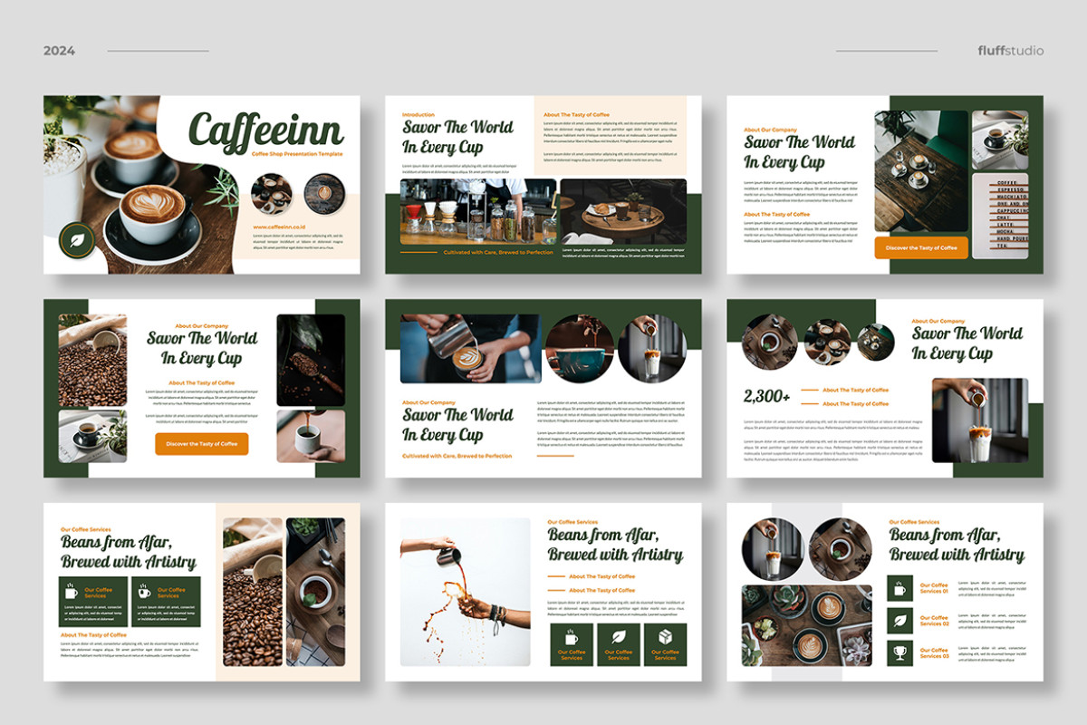 Coffee Business Powerpoint Template | Nulivo Market