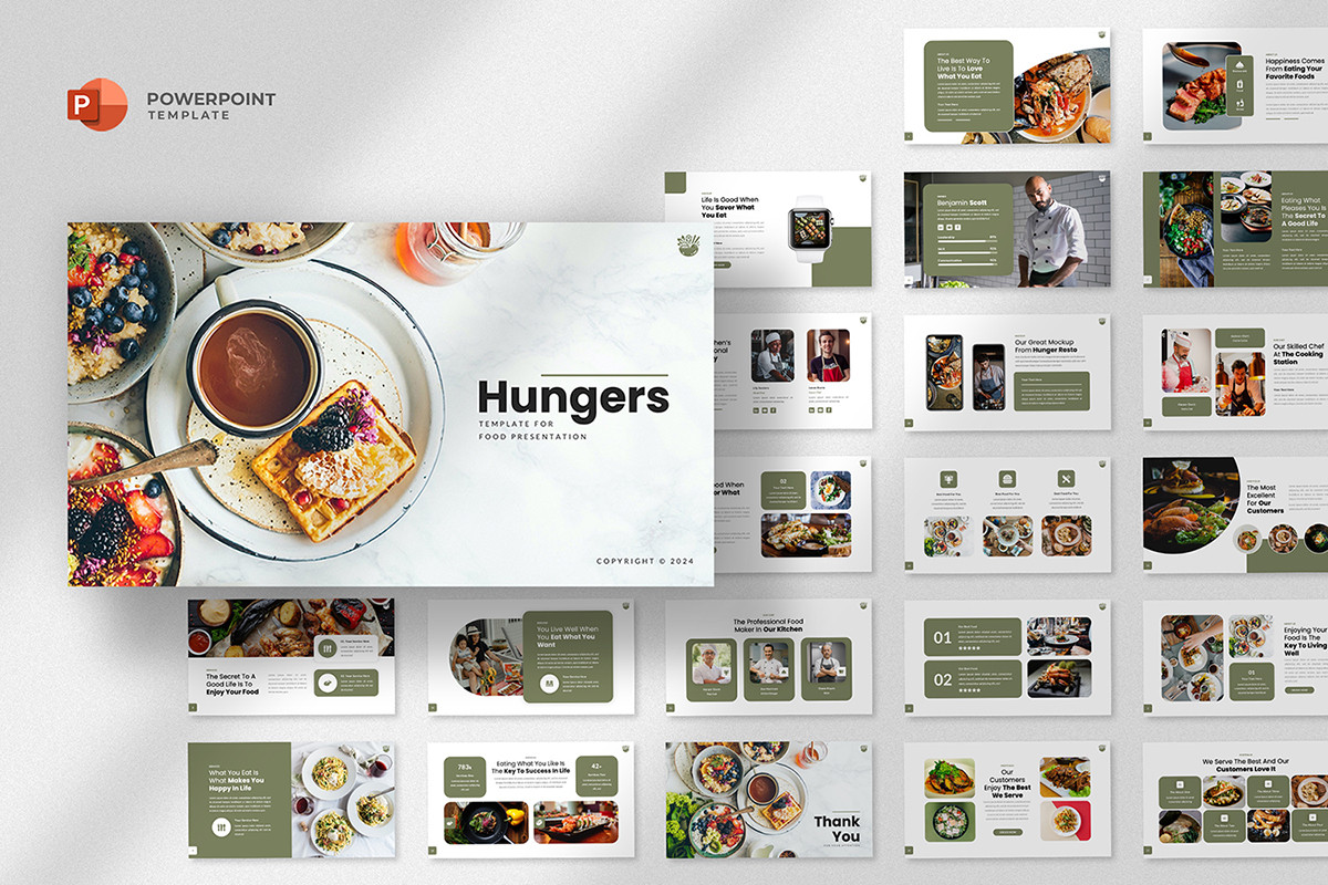 Food & Restaurant Powerpoint Template | Nulivo Market