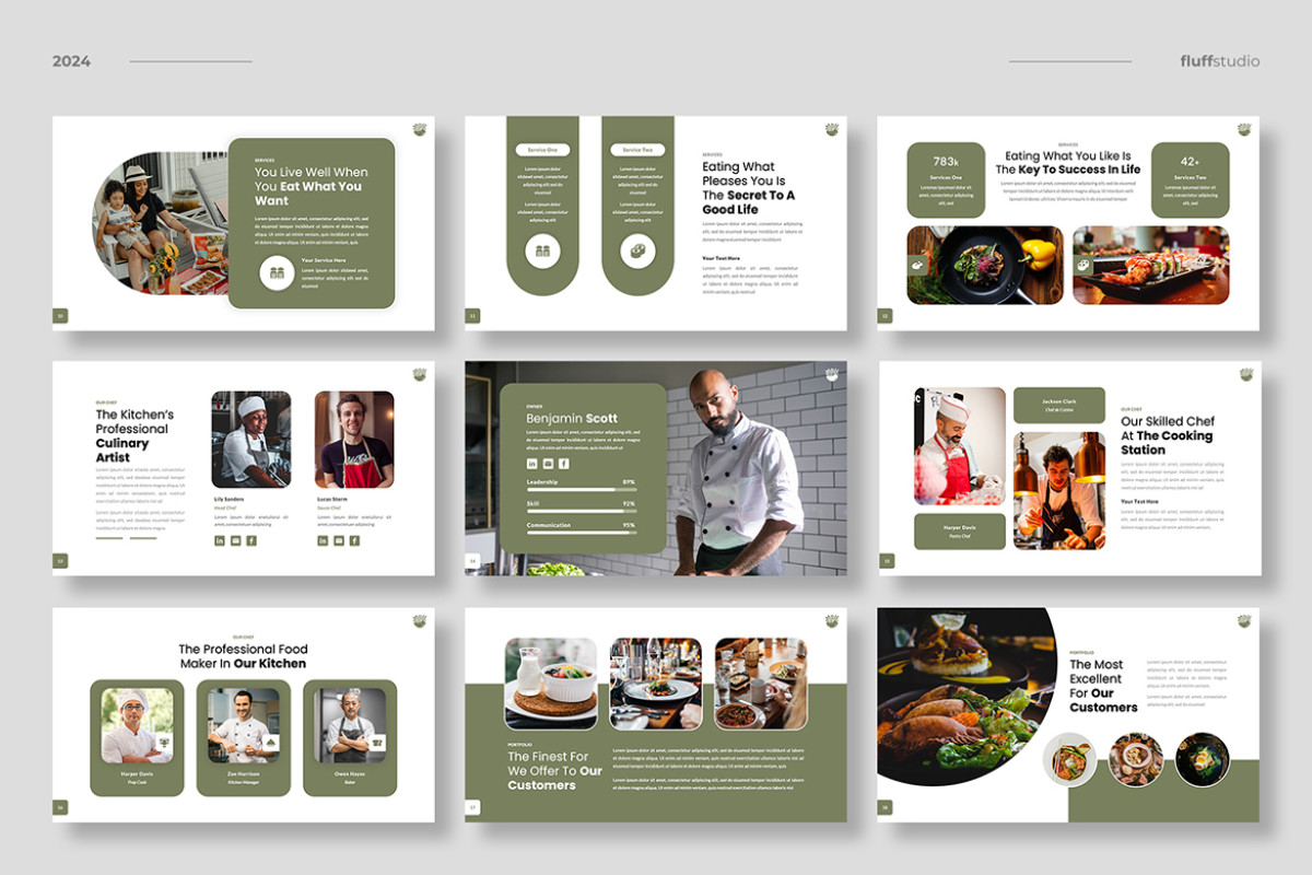 Food & Restaurant Google Slides Template | Nulivo Market