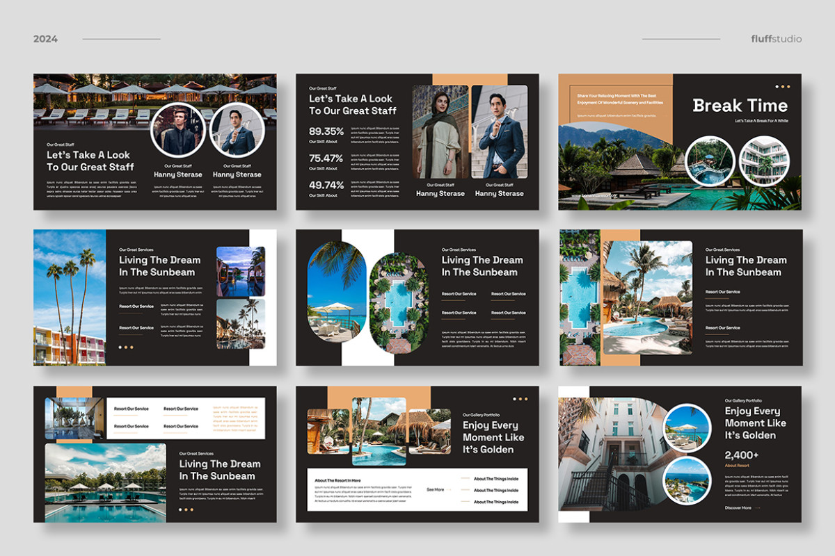Resort & Hotel Powerpoint Template | Nulivo Market