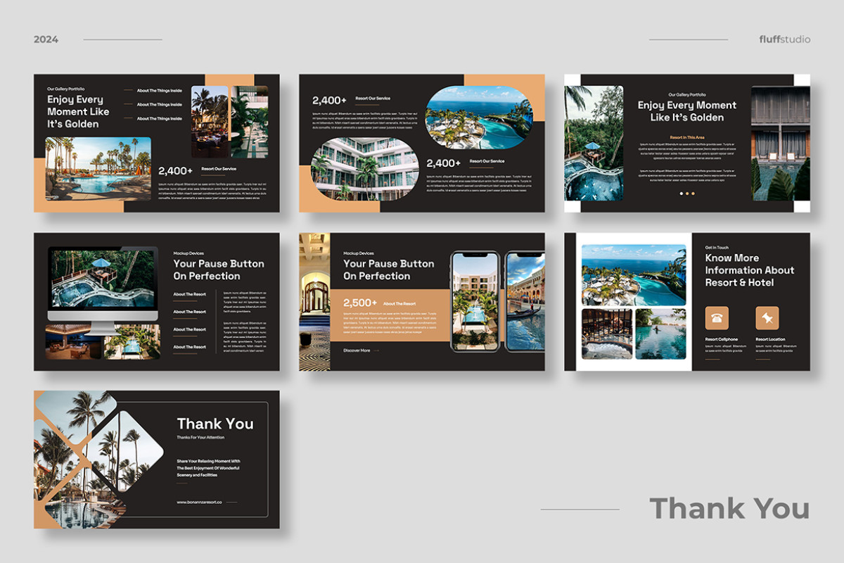 Resort & Hotel Powerpoint Template | Nulivo Market