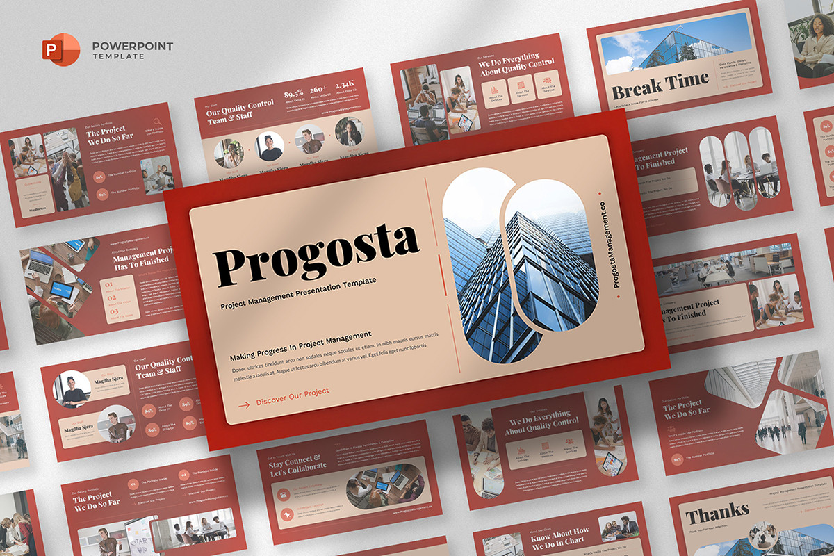 Project Management Powerpoint Template | Nulivo Market