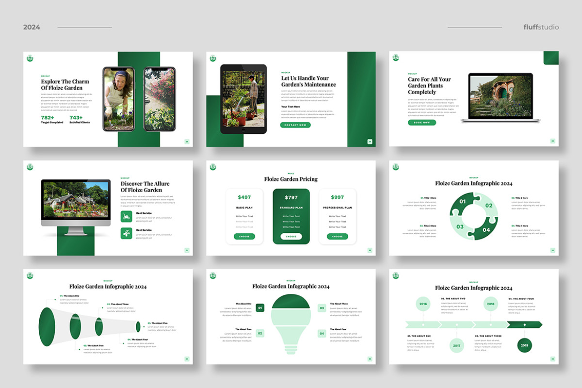 Landscaping & Gardening Powerpoint Template | Nulivo Market