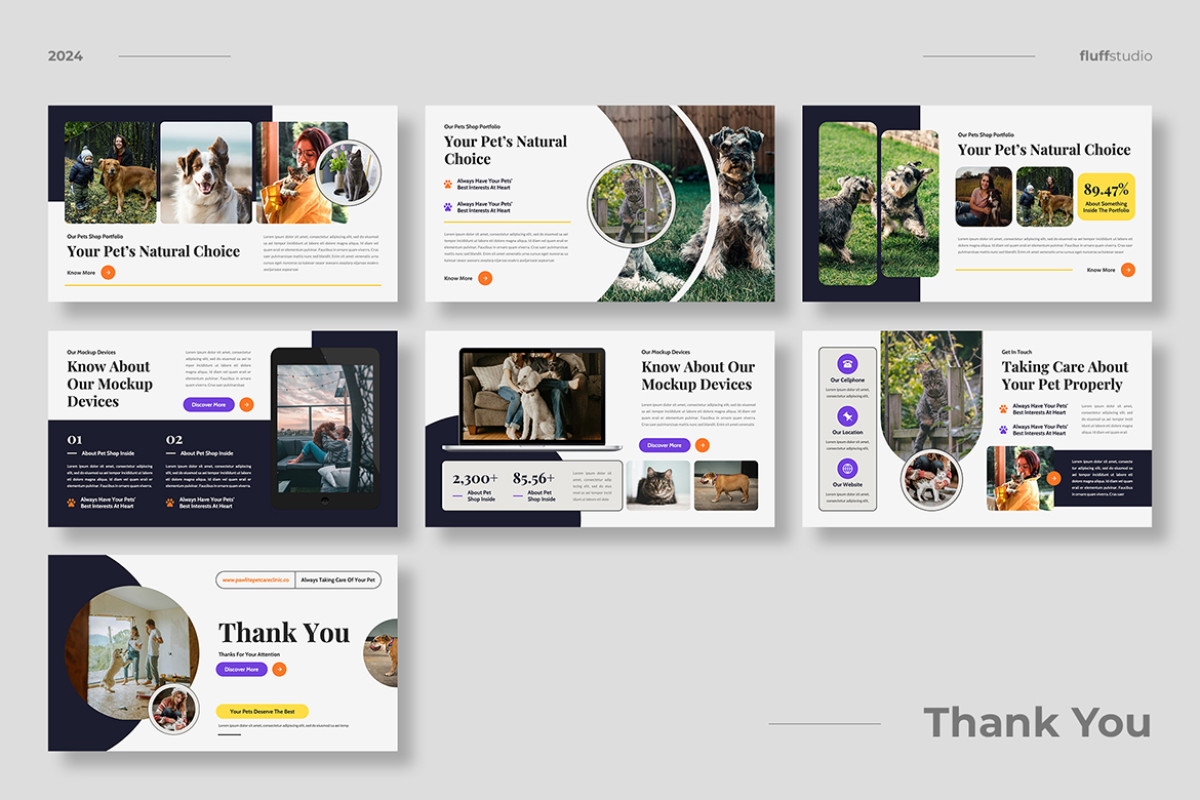 Pet Care Google Slides Template | Nulivo Market