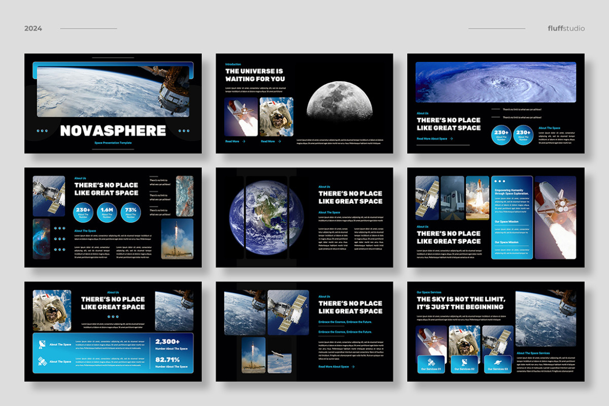 Space & Astronaut Google Slides Template | Nulivo Market
