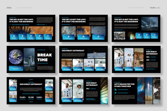 Space & Astronaut Google Slides Template | Nulivo Market