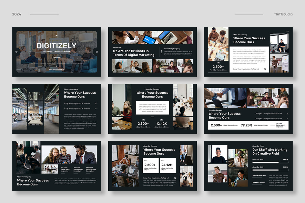 Digital Agency Google Slides Template | Nulivo Market