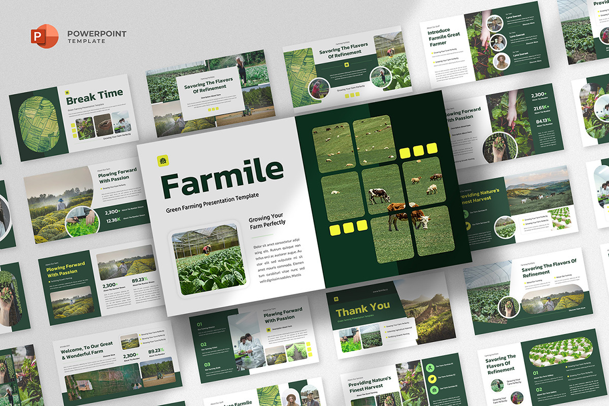 Farming Agriculture Powerpoint Template | Nulivo Market