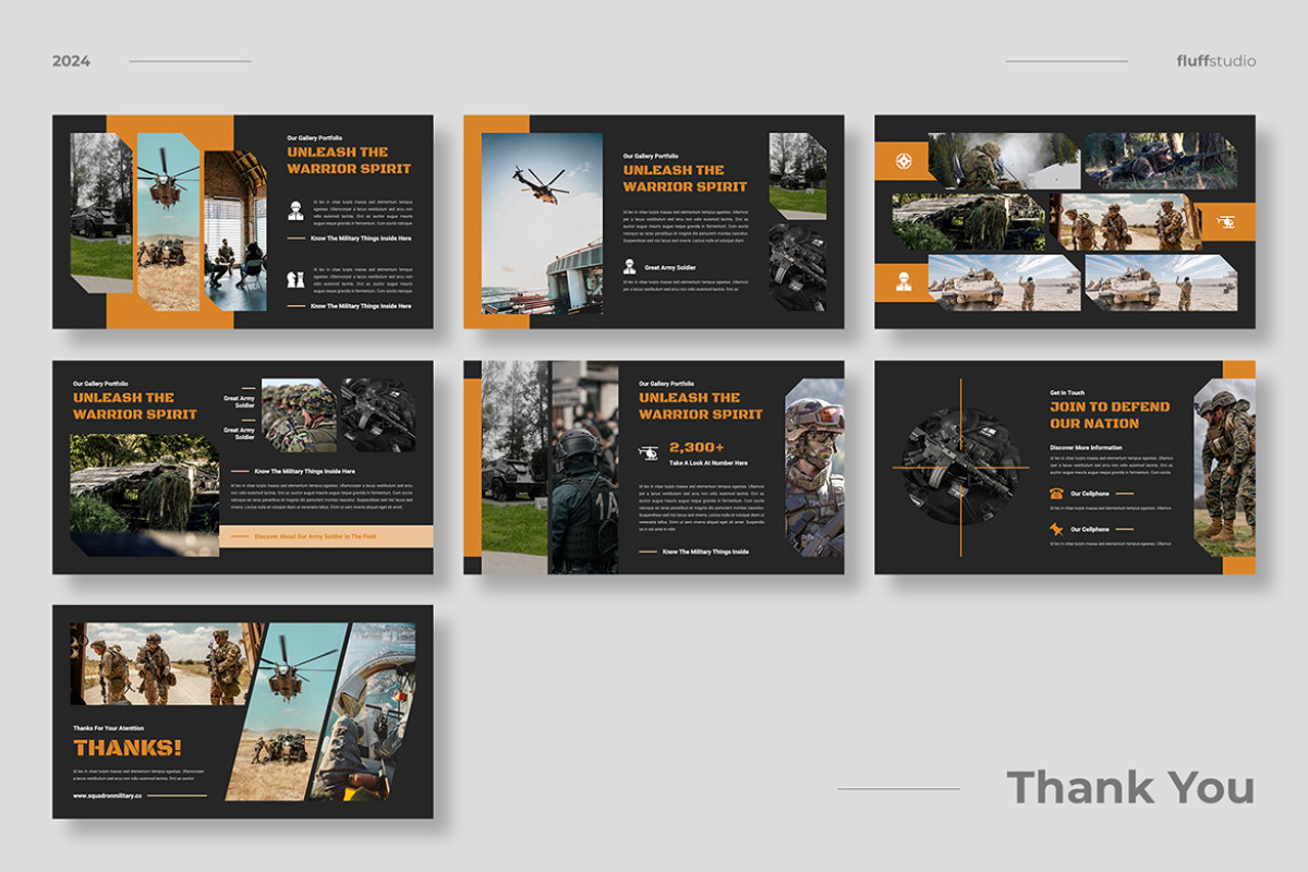 Military & Army Keynote Template | Nulivo Market