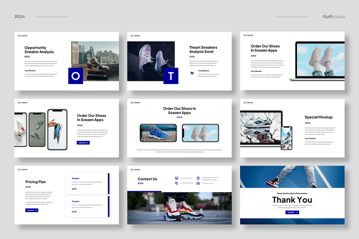 Shoes & Sneakers Powerpoint Template | Nulivo Market