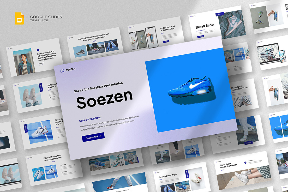 Shoes & Sneakers Google Slides Template | Nulivo Market